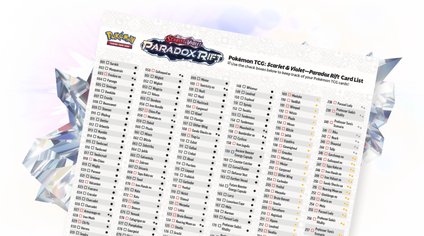 Card Gallery | Pokémon TCG: Scarlet & Violet—Paradox Rift